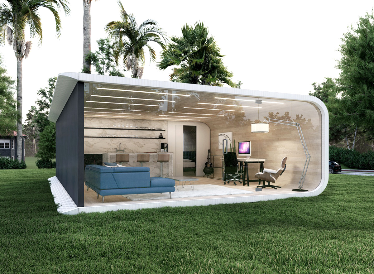 Tiny Homes are Made on a 3D Printer From Recyclable Plastic