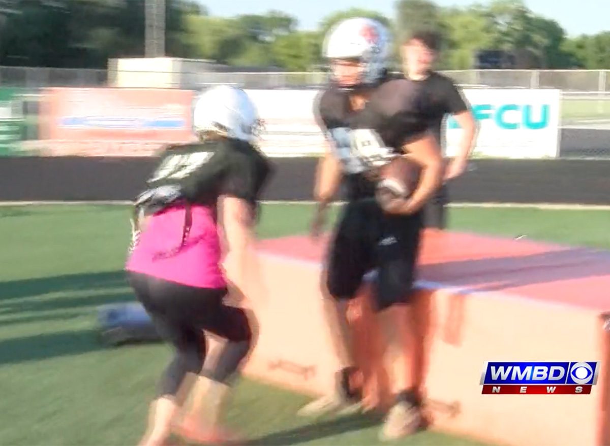 Football Team Allowing Moms to Tackle Their Sons in Training Drill
