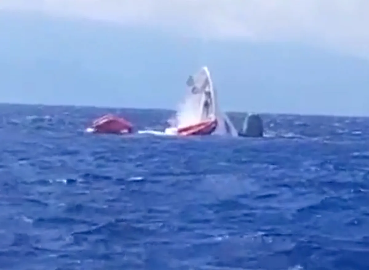 Video Shows 131-Foot Superyacht Sinking Into the Sea