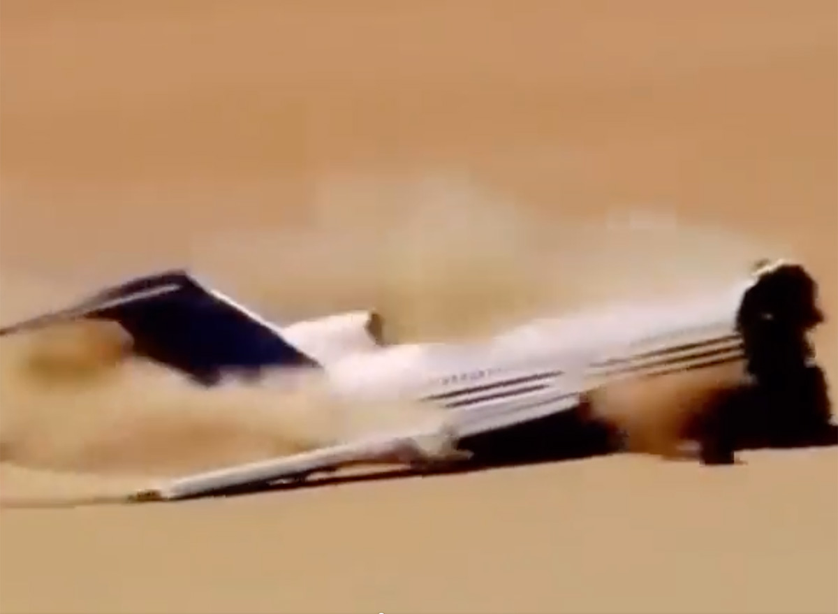 Jet Crashing and Splitting in Two in Resurfaced Footage From Test