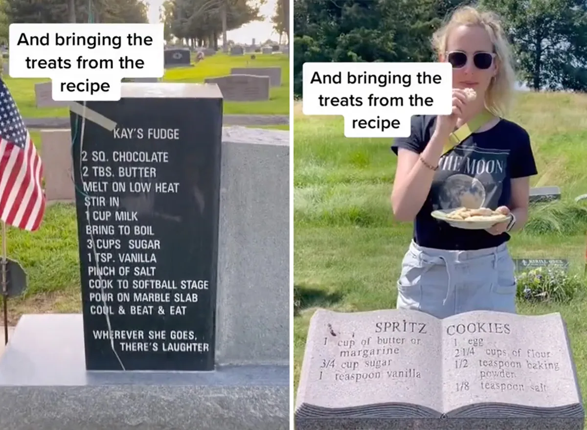 Woman Who Cooks “Gravestone Recipes” Goes Viral