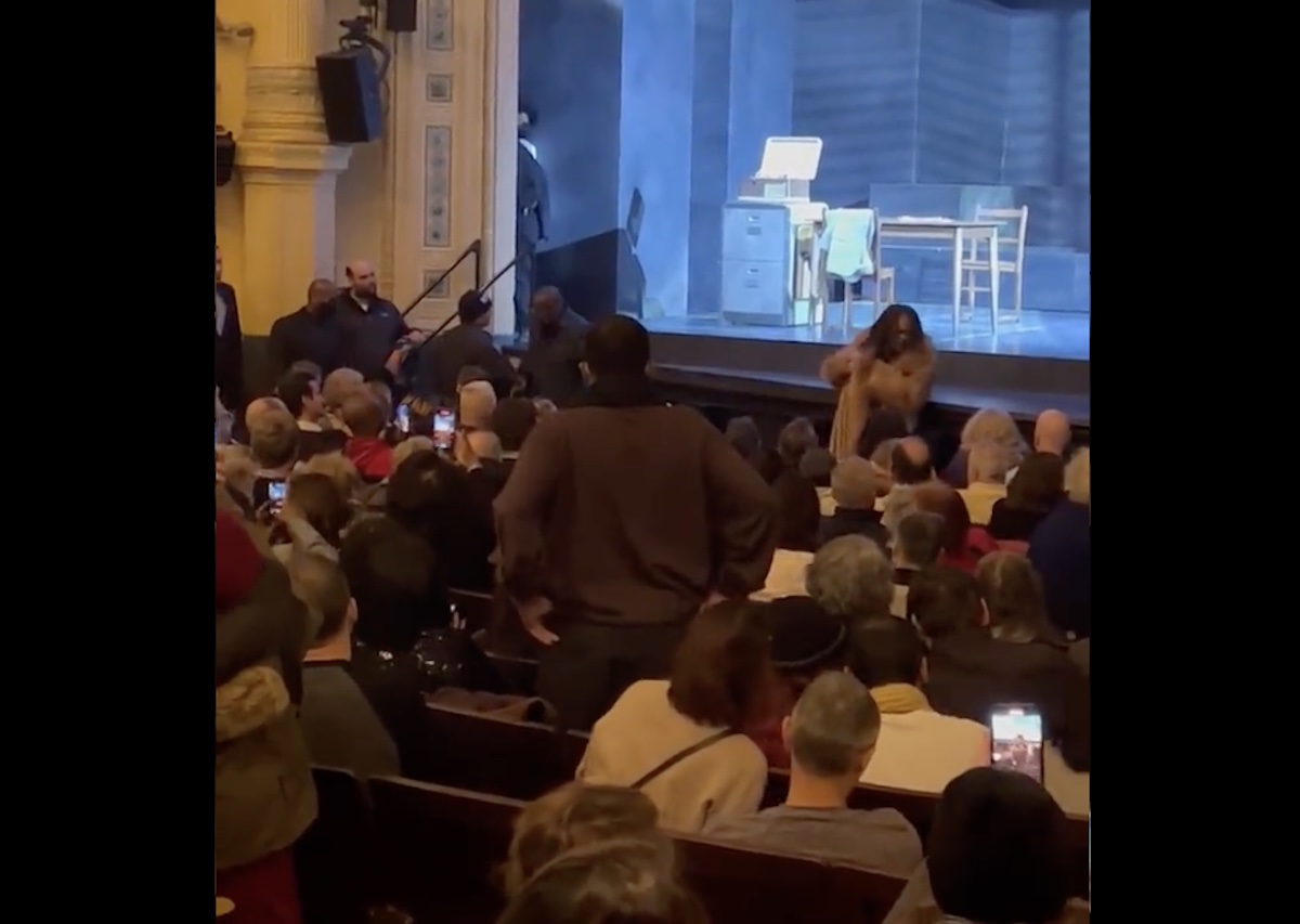 Rowdy Woman Jumps in Front of Audience at Broadway’s “Death of a ...