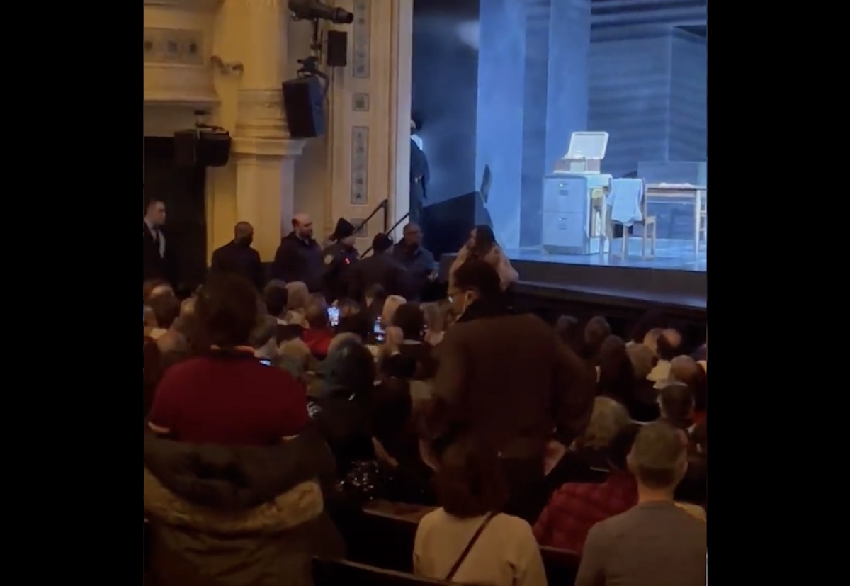 Rowdy Woman Jumps in Front of Audience at Broadway’s “Death of a ...