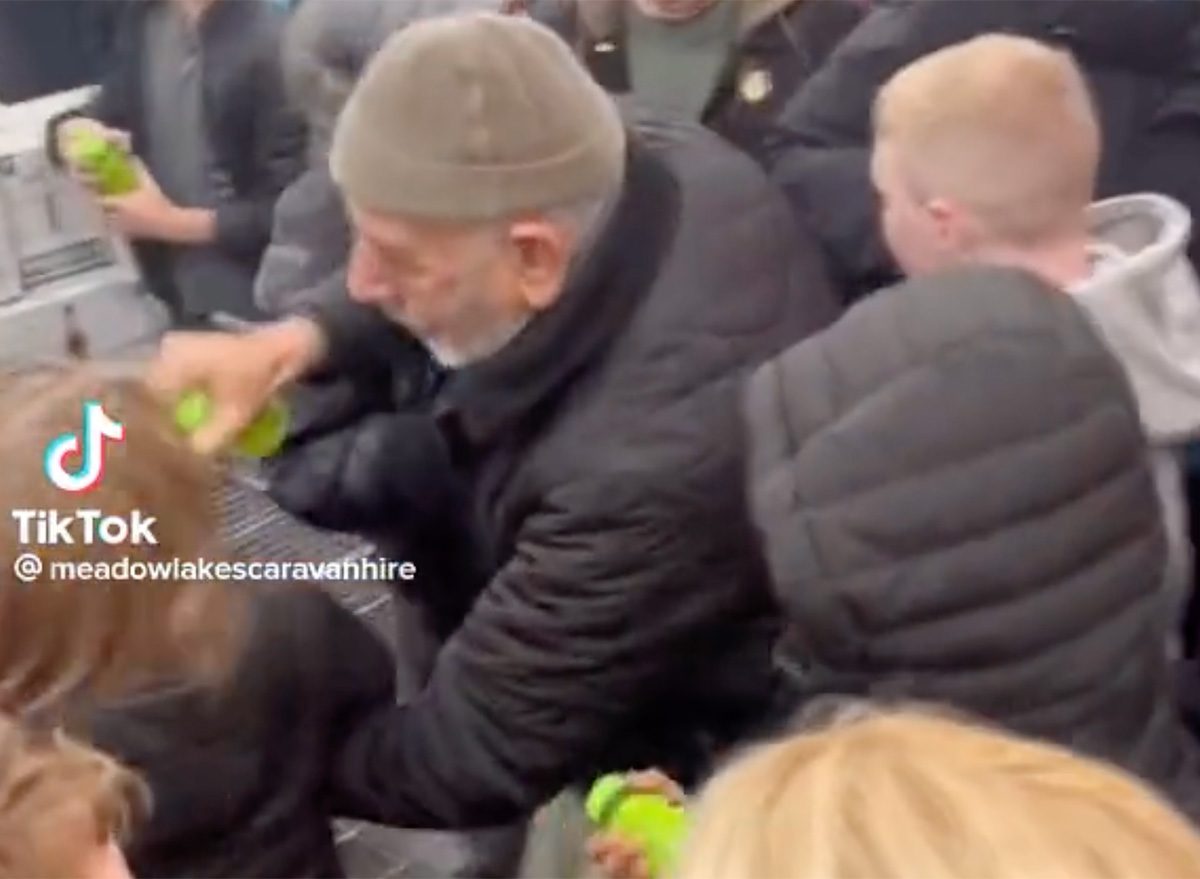 Supermarket Shoppers Stampede Over Energy Drink on Sale