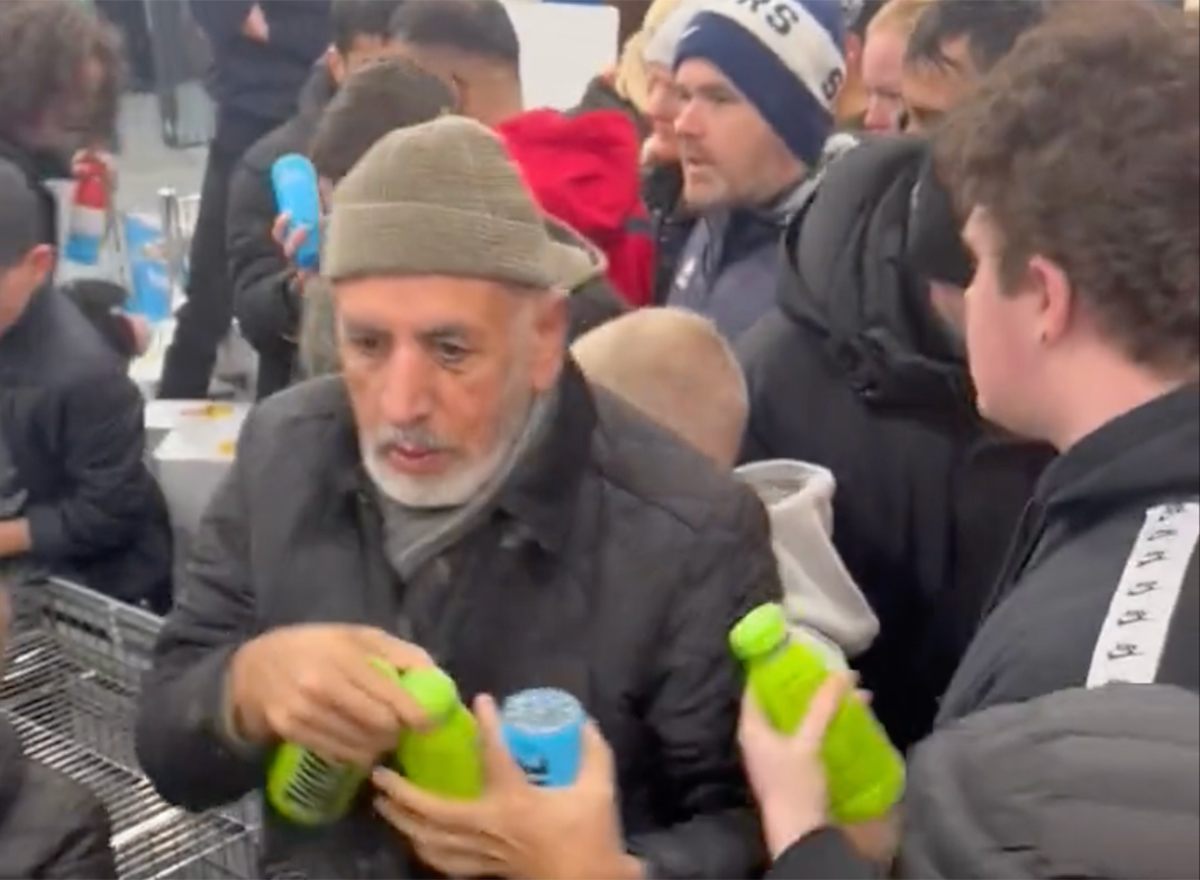 Supermarket Shoppers Stampede Over Energy Drink on Sale