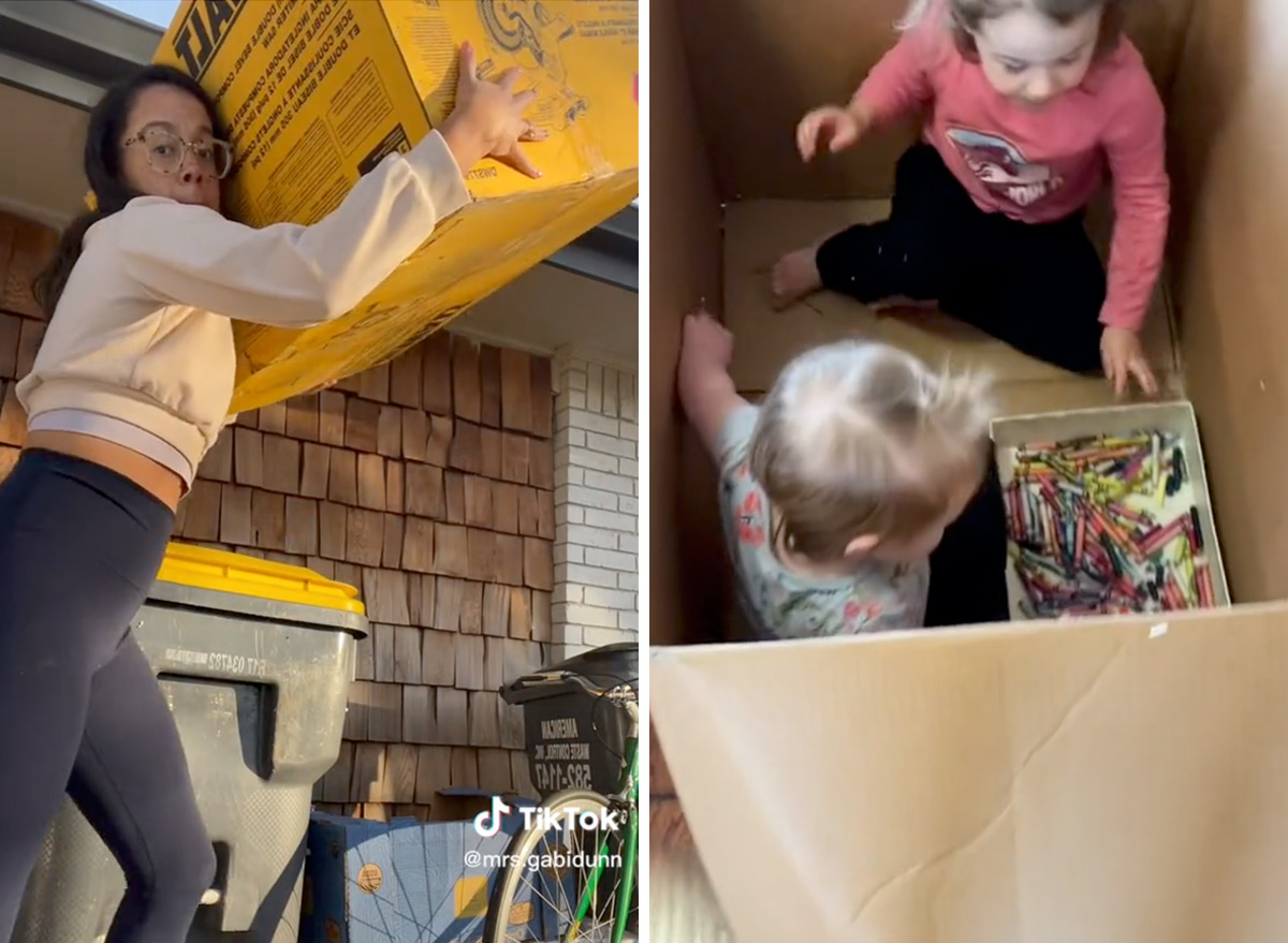 Woman Says She Puts Her Kids in Boxes to Get Her “Me Time”