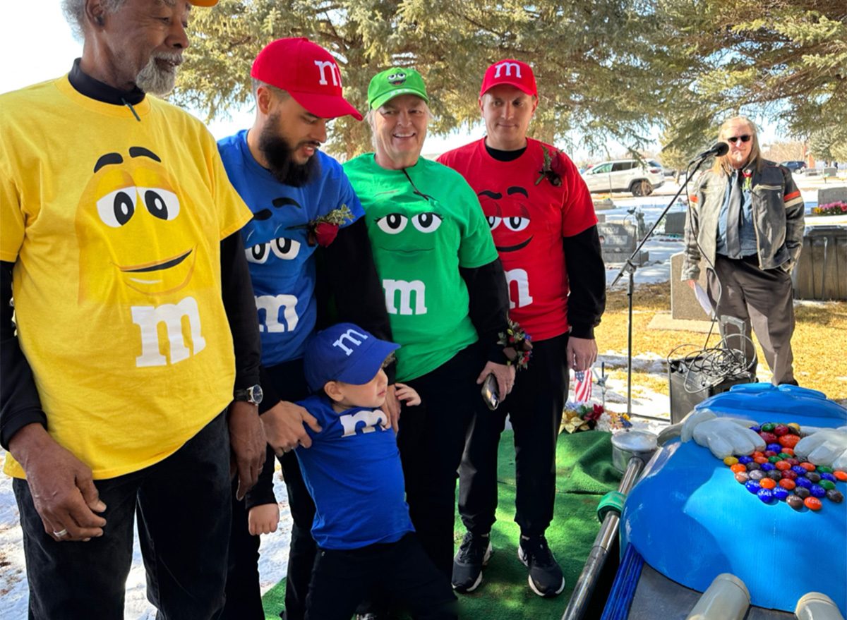 Grandma Buried in M&Ms-Shaped Coffin After Loving the Candy