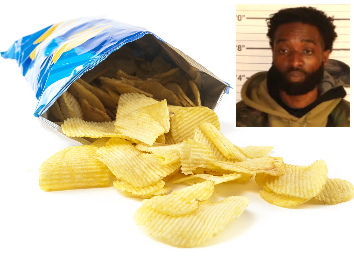 Man Charged After He Ate Two Bags of Chips Thief Dropped