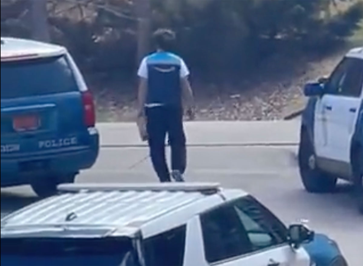 Amazon Driver Interrupts Police Standoff to Deliver Package