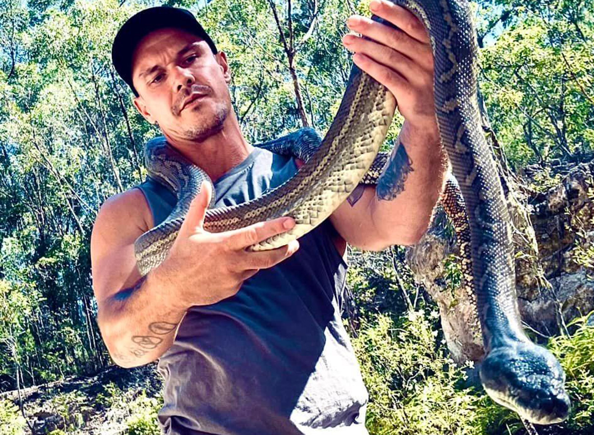 Terrified Resident Finds 22lb Python While Sitting on the Toilet