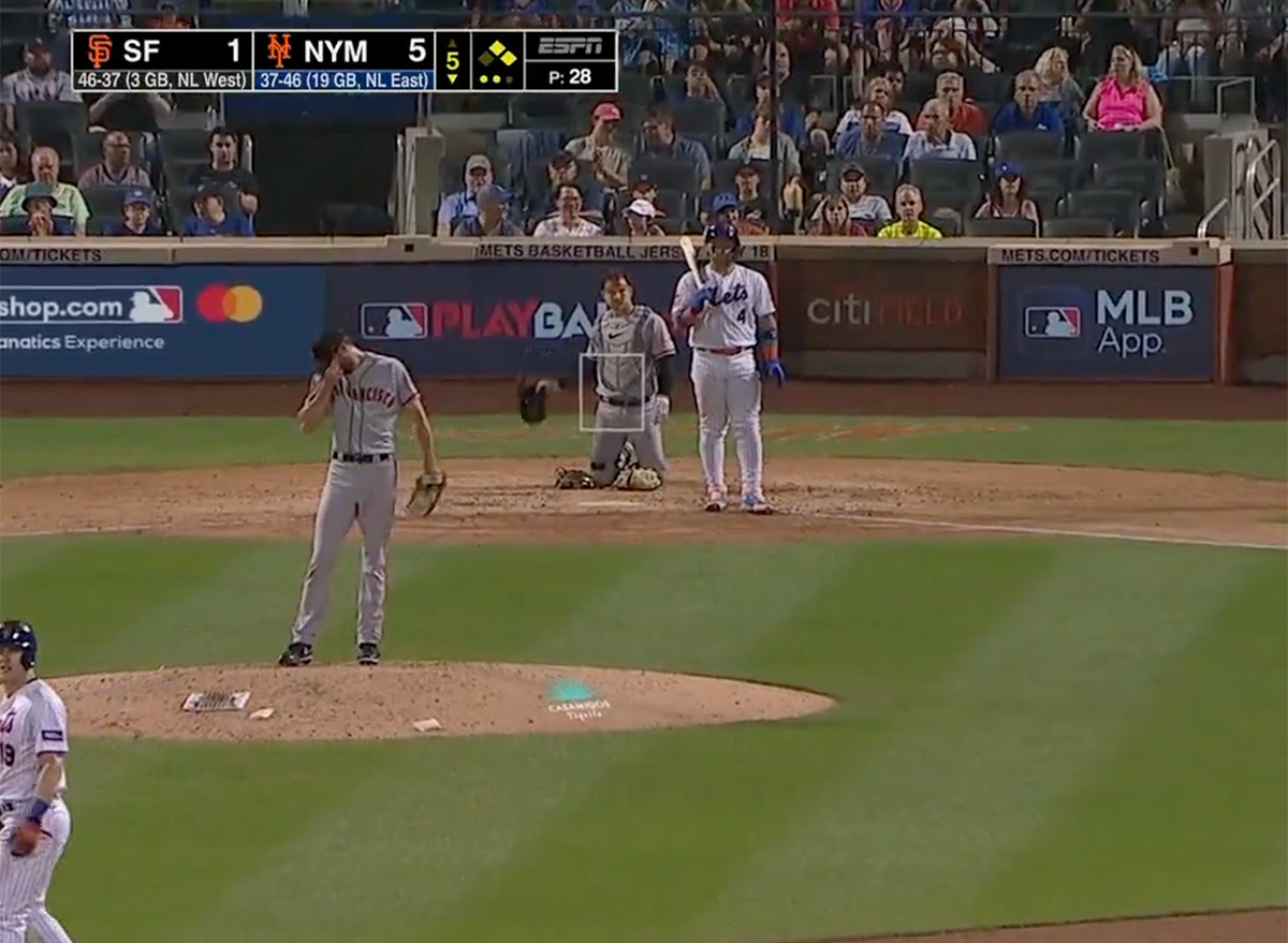 Mets Fan Falls 12 Feet Over Railing Onto Field