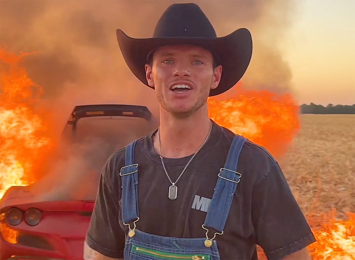 Influencer's $400K Ferrari Burns Minutes After Purchase