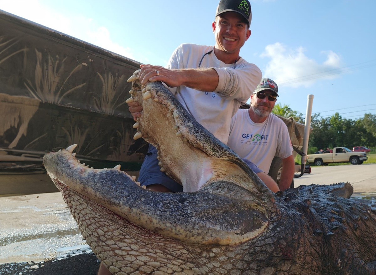 Hunters Fit 13-Foot Alligator in 15-Foot Boat: It Wasn’t Easy